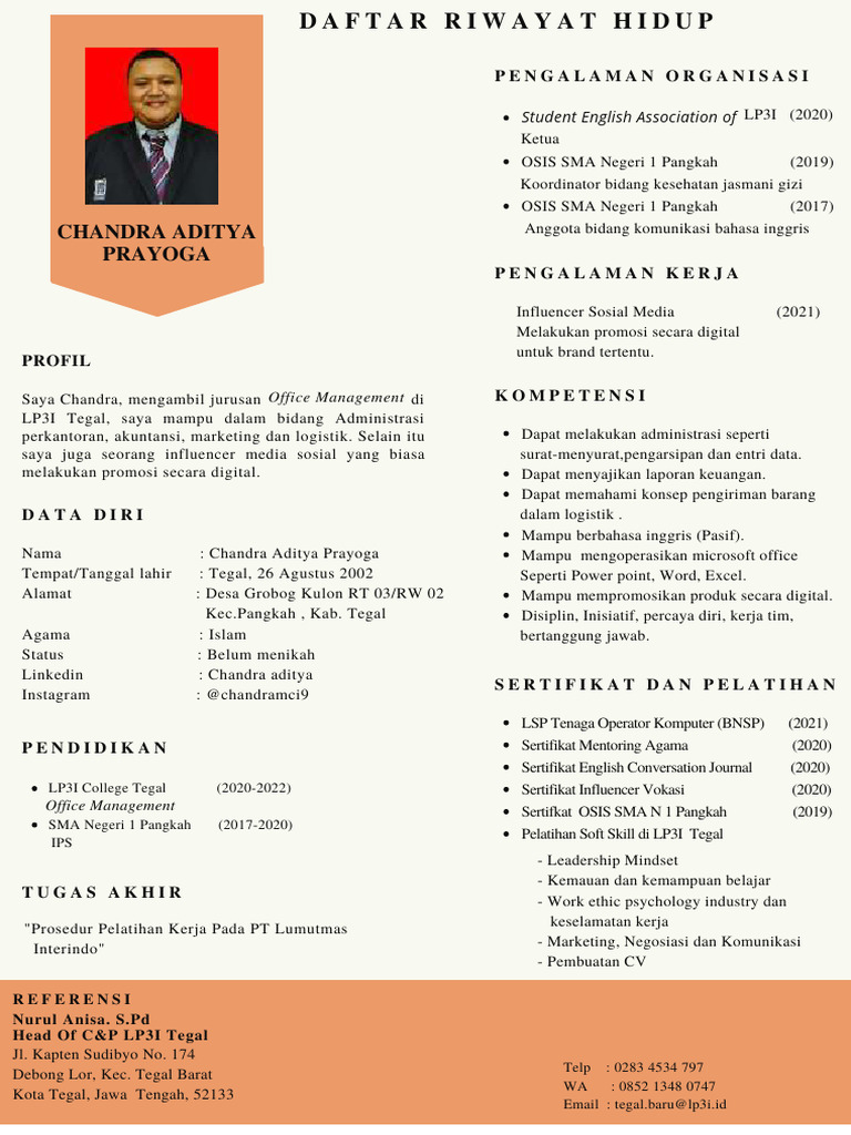 Profil Chandra Aditya Prayoga | PDF
