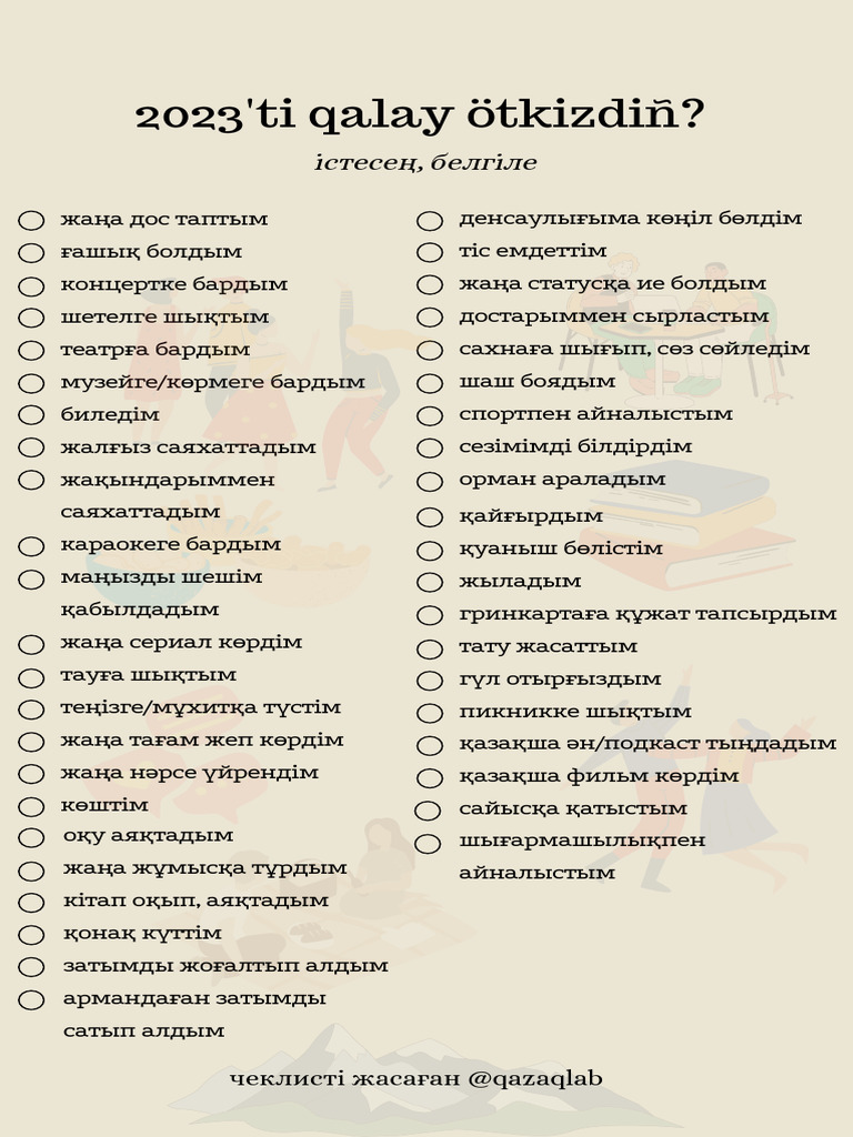Checklist 2023 | PDF