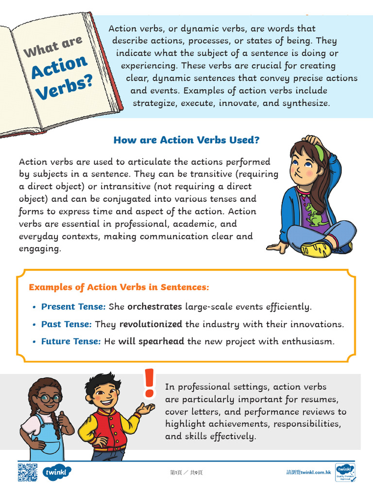 HK e 1718255989 Action Verbs The Ultimate Test Ver 1 | PDF ...