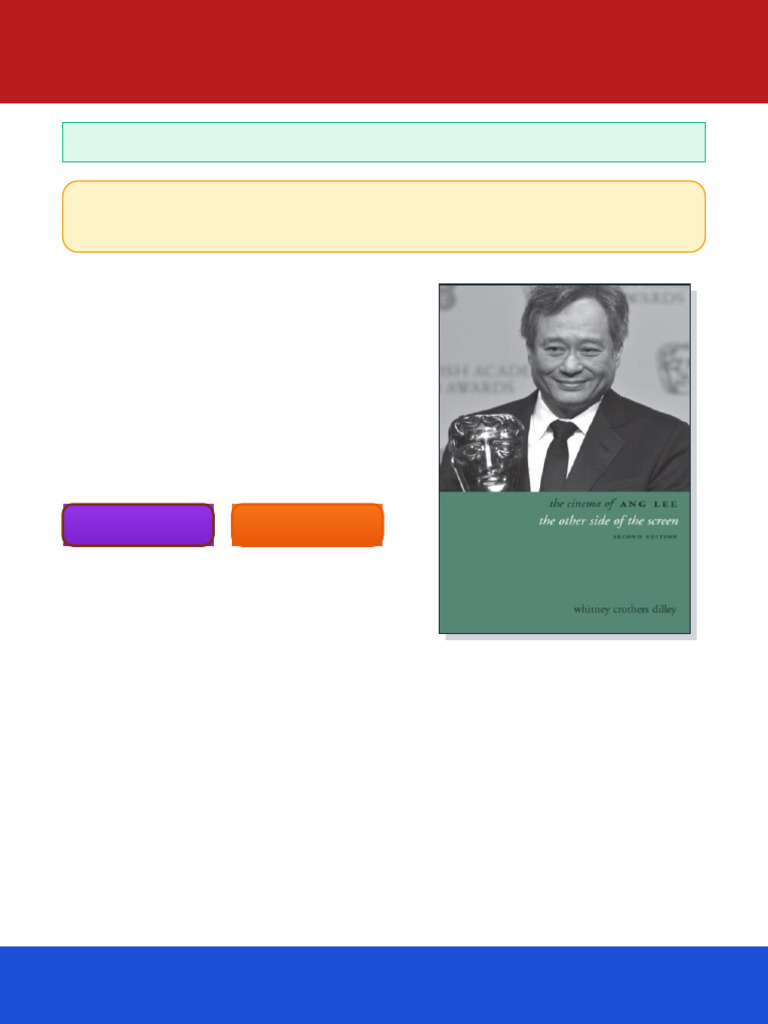 The Cinema of Ang Lee The Other Side of The Screen Second Edition ...