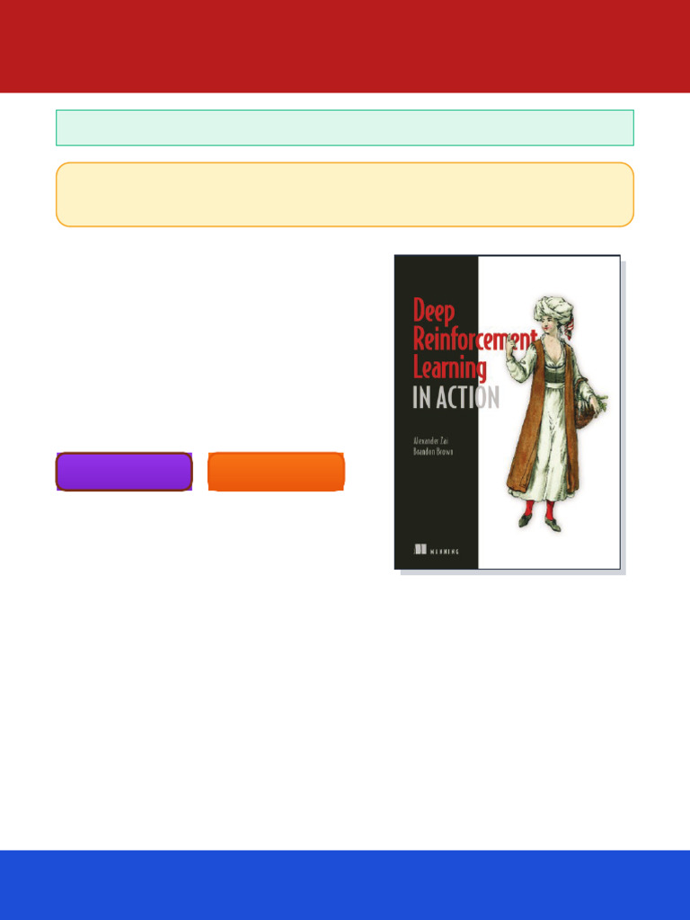 Deep Reinforcement Learning in Action 1st Edition Alexander Zai ebook ...