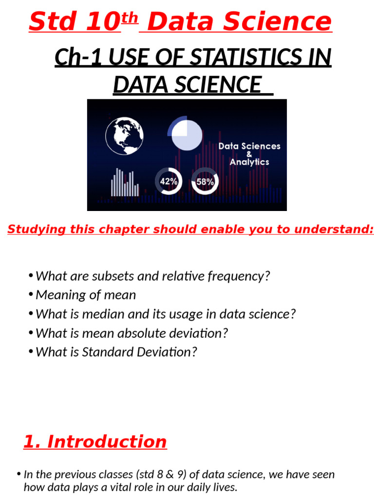 Std 10th Data Science Ch-1 | PDF | Data Science | Data