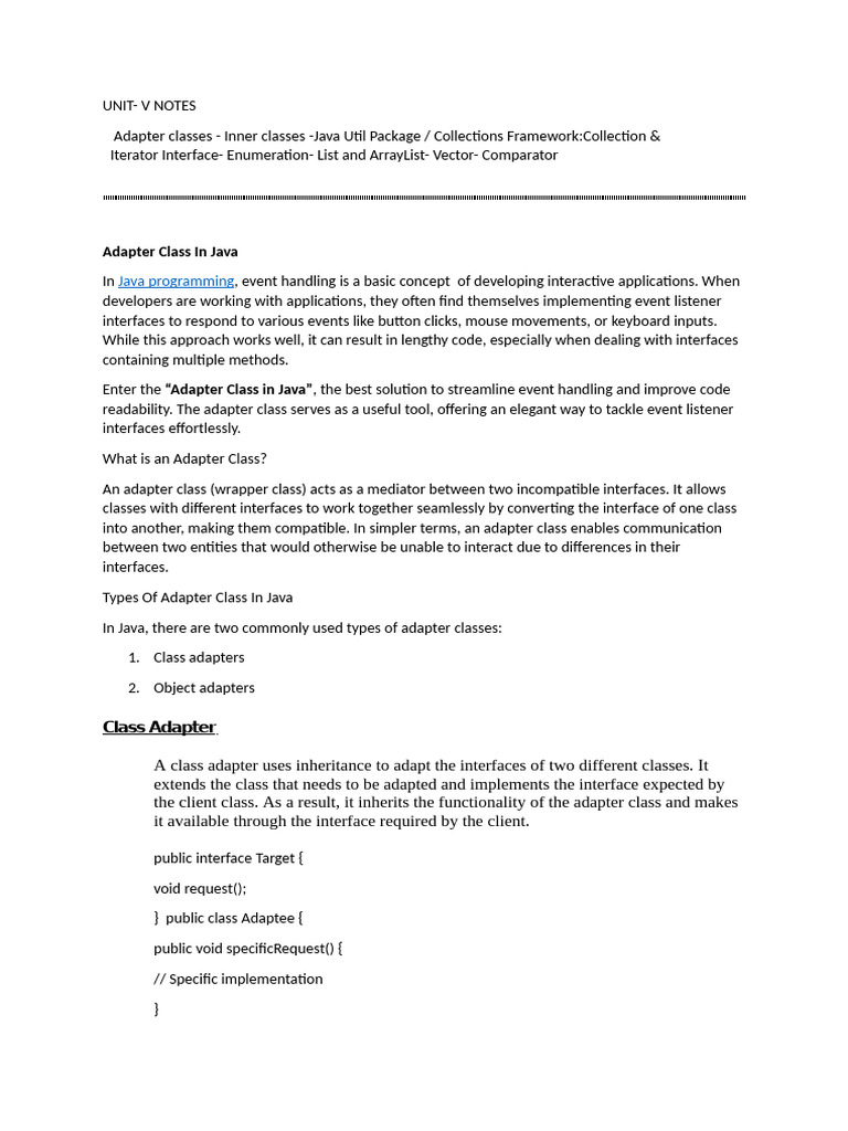 Unit 5 Notes | PDF | Class (Computer Programming) | Method (Computer ...