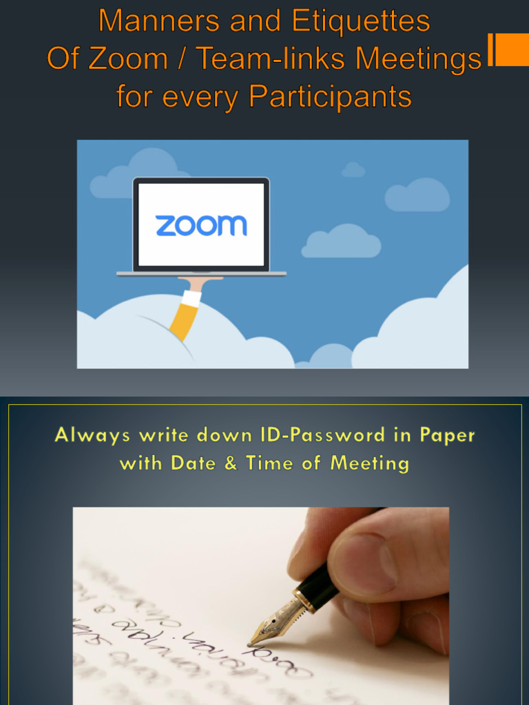 CAB - Zoom Manners and Etiquettes Final | PDF