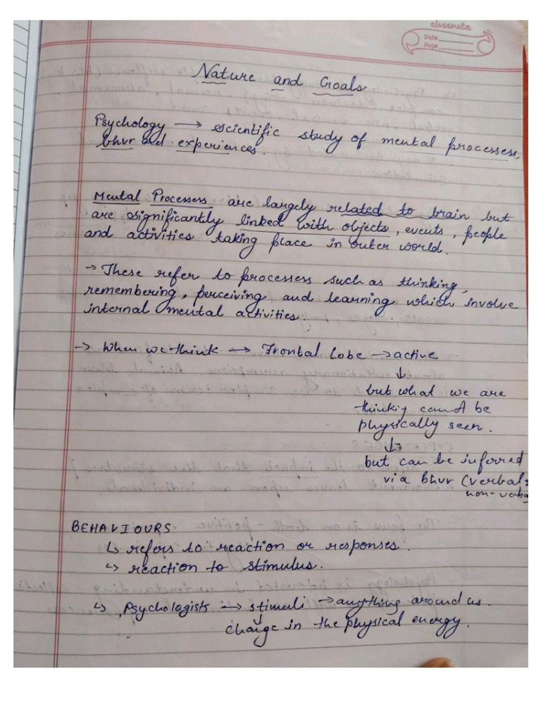 Unit 1 Psychology | PDF
