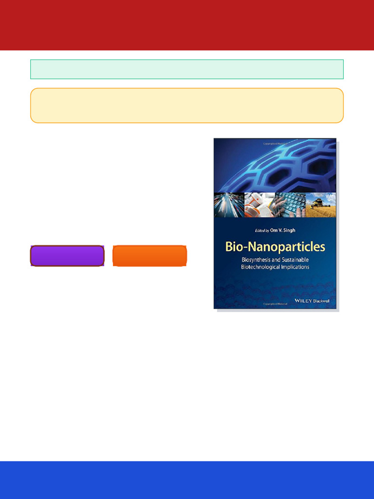 Bio Nanoparticles Biosynthesis and Sustainable Biotechnological ...