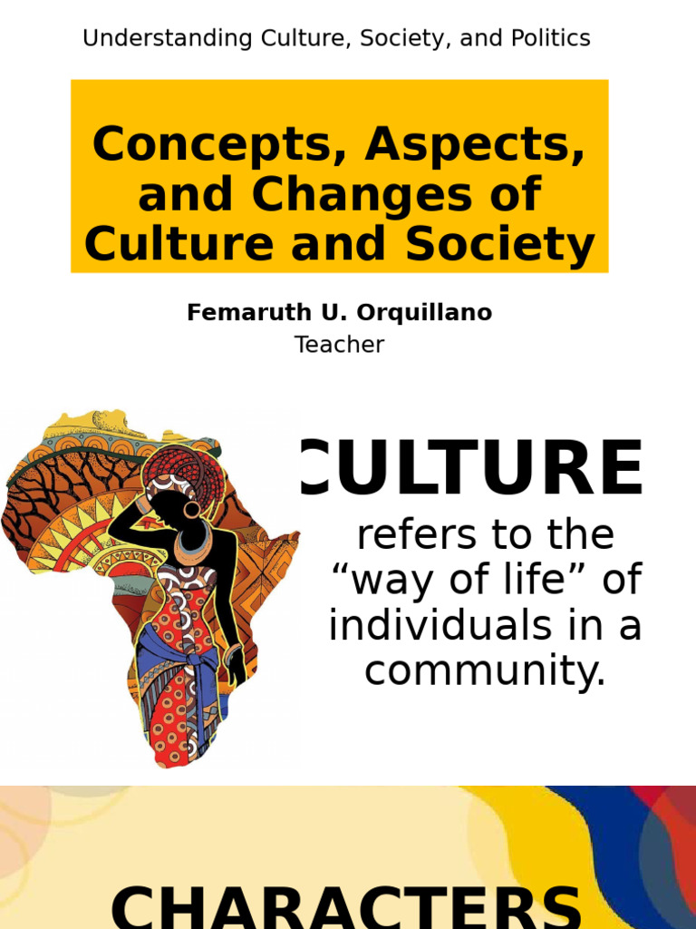 Lesson 3 Concepts Aspects and Changes of Culture and Society | PDF ...