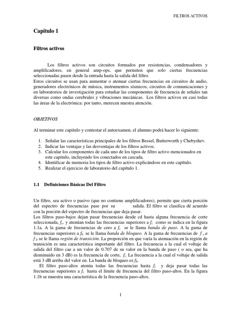 Filt Ros | PDF | Filtro electronico | Decibel