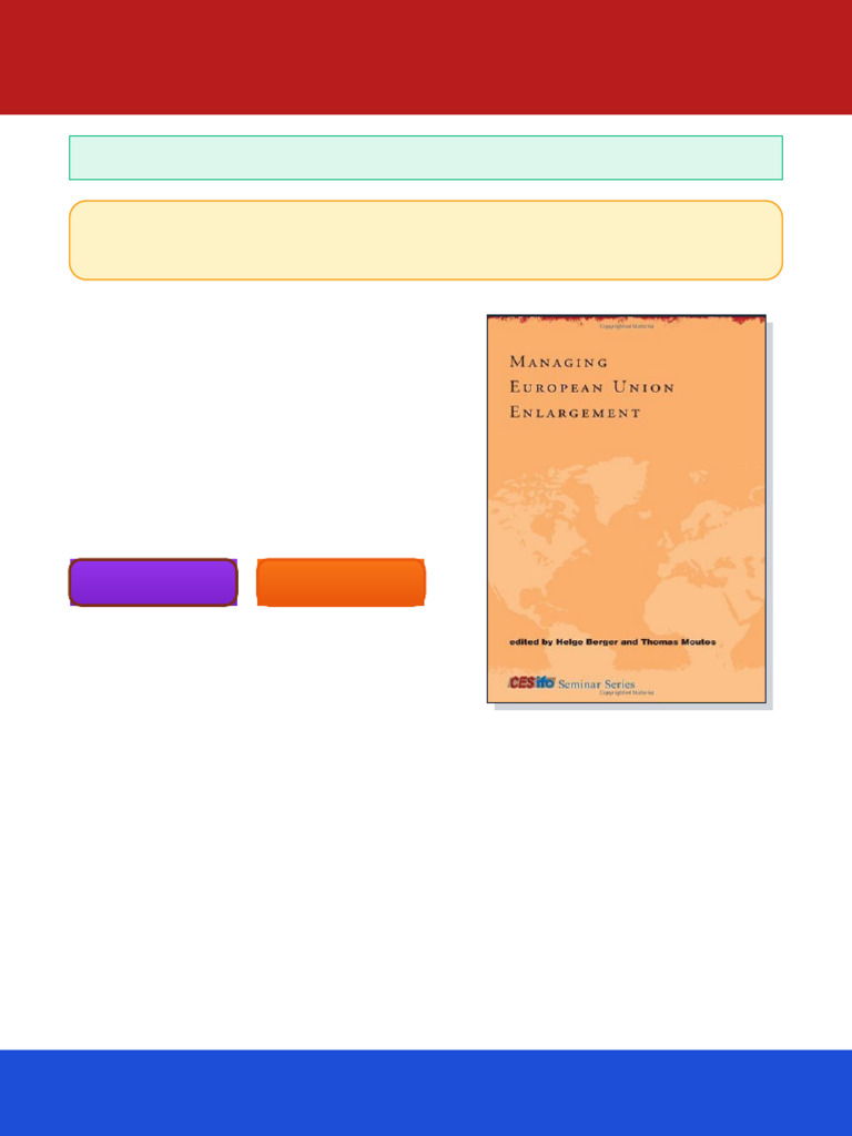 Managing European Union Enlargement Helge Berger Ebook Early-Access ...