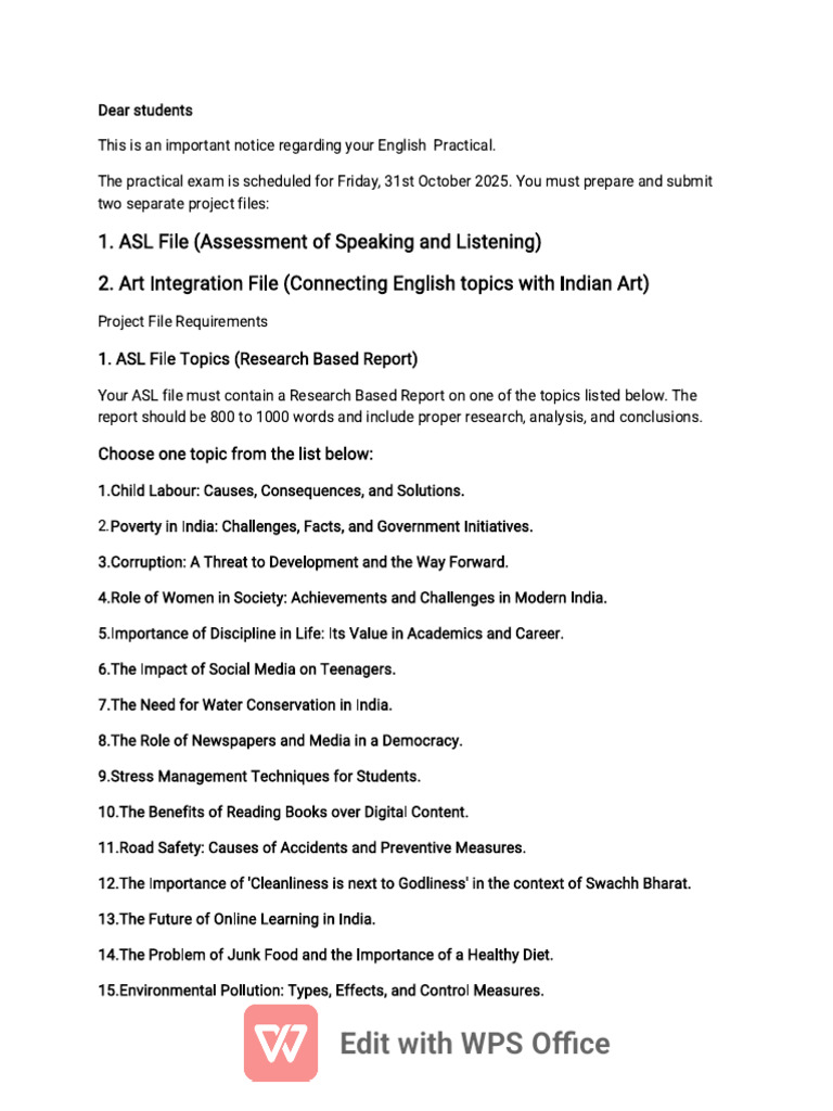 Xii Class Project Work English | PDF | Poetry | Paintings