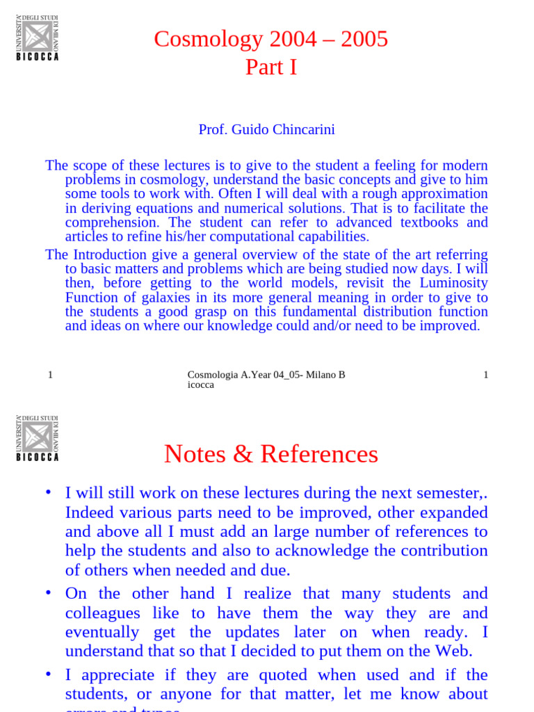Cosmo04 Int Part 1 | PDF | Galaxy | Universe