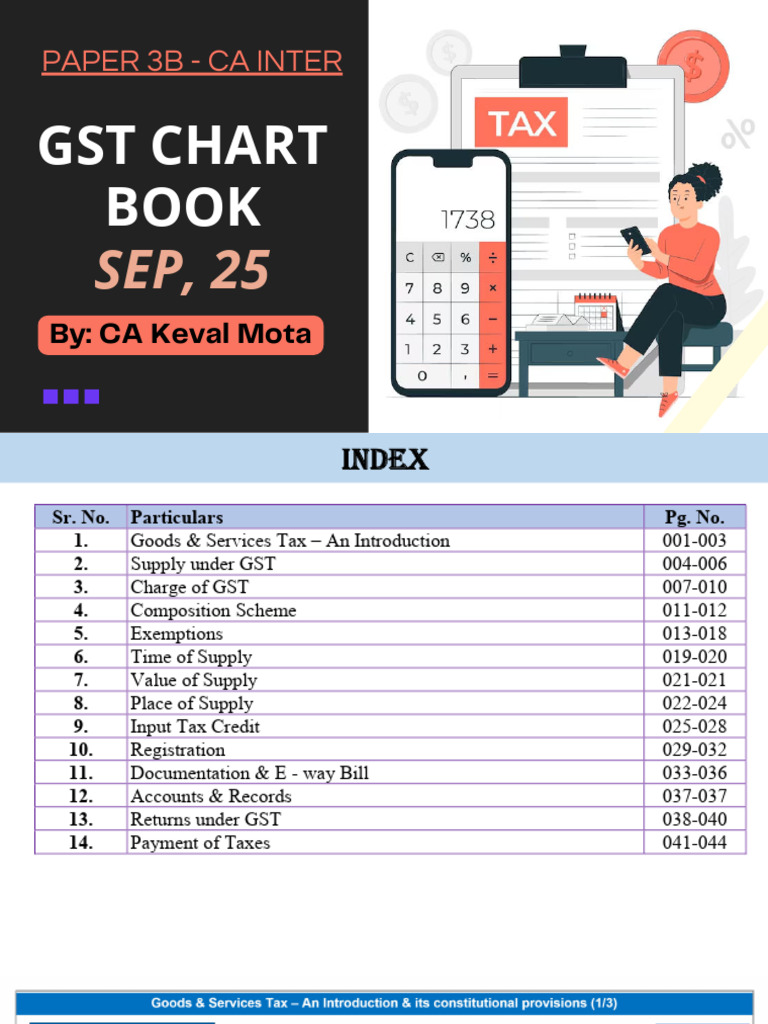 CA Int GST Chart Book 44 Pgs by CA Keval Mota | PDF