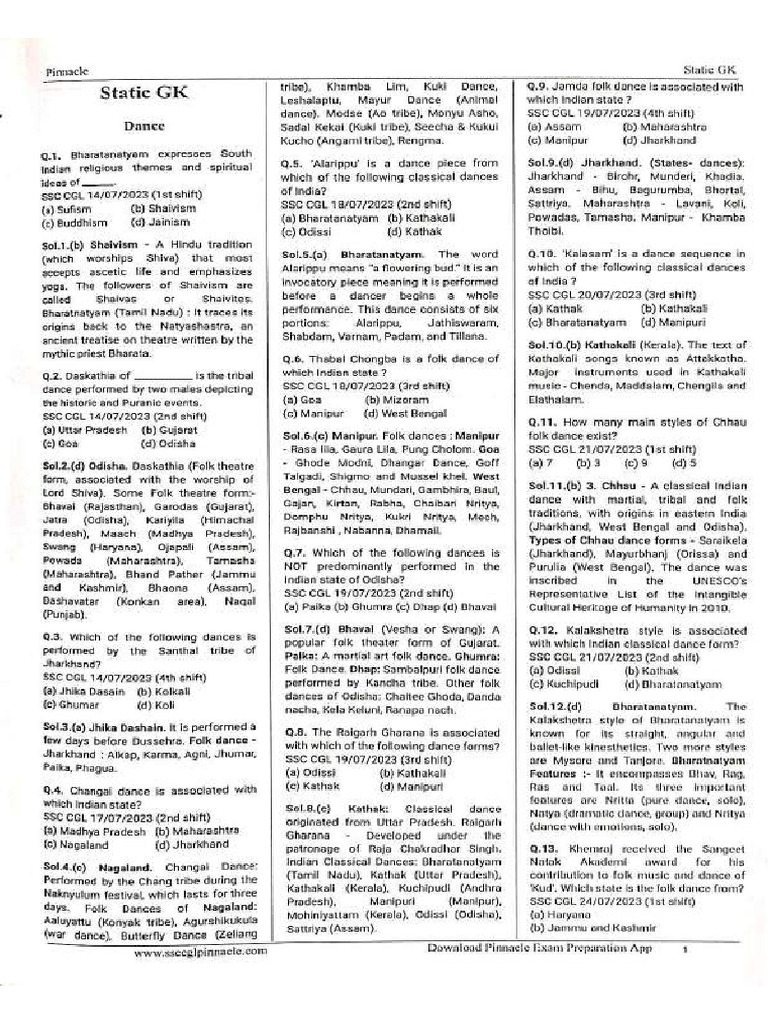 Pinnacle SSC GS Chapter Wise 6500+ Mcq Updated Till September 2023 ...