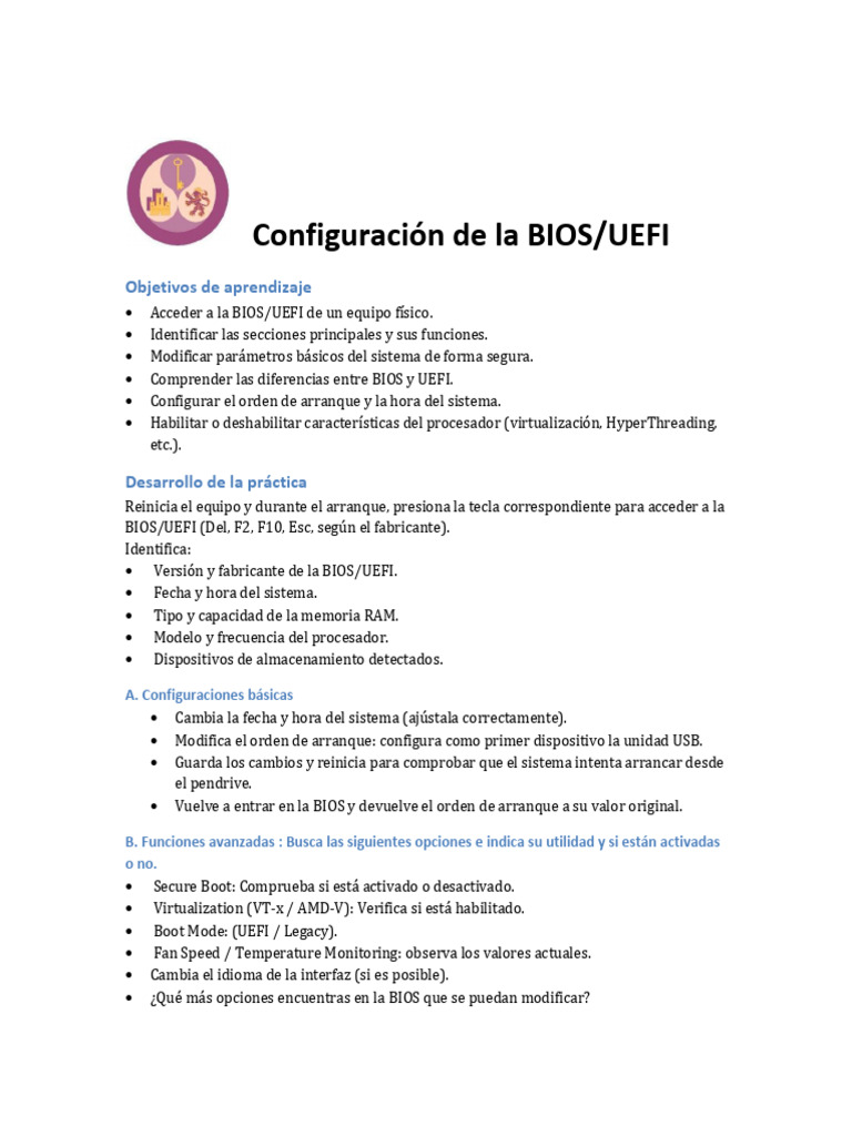 Practica Bios Uefi Daw | PDF