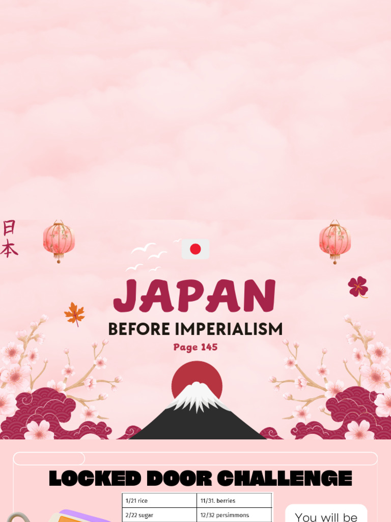 Japan's Transition Before Imperialism | PDF | Shogun | Japan