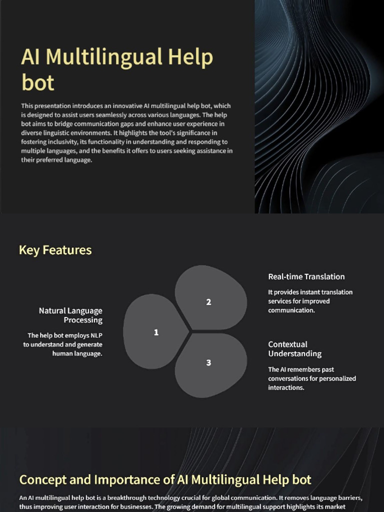 AI Automated Multilingual Helpbot | PDF