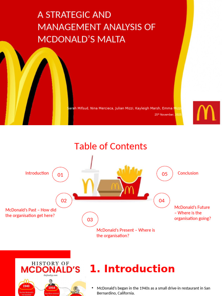 McDonald's Malta: Strategic Analysis 2025 | PDF | Mc Donald's | Fast Food