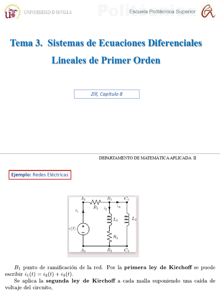 Tema 3-Homog (1) Sistemas de Edos, Homogeneo y No Homogeneo | PDF ...