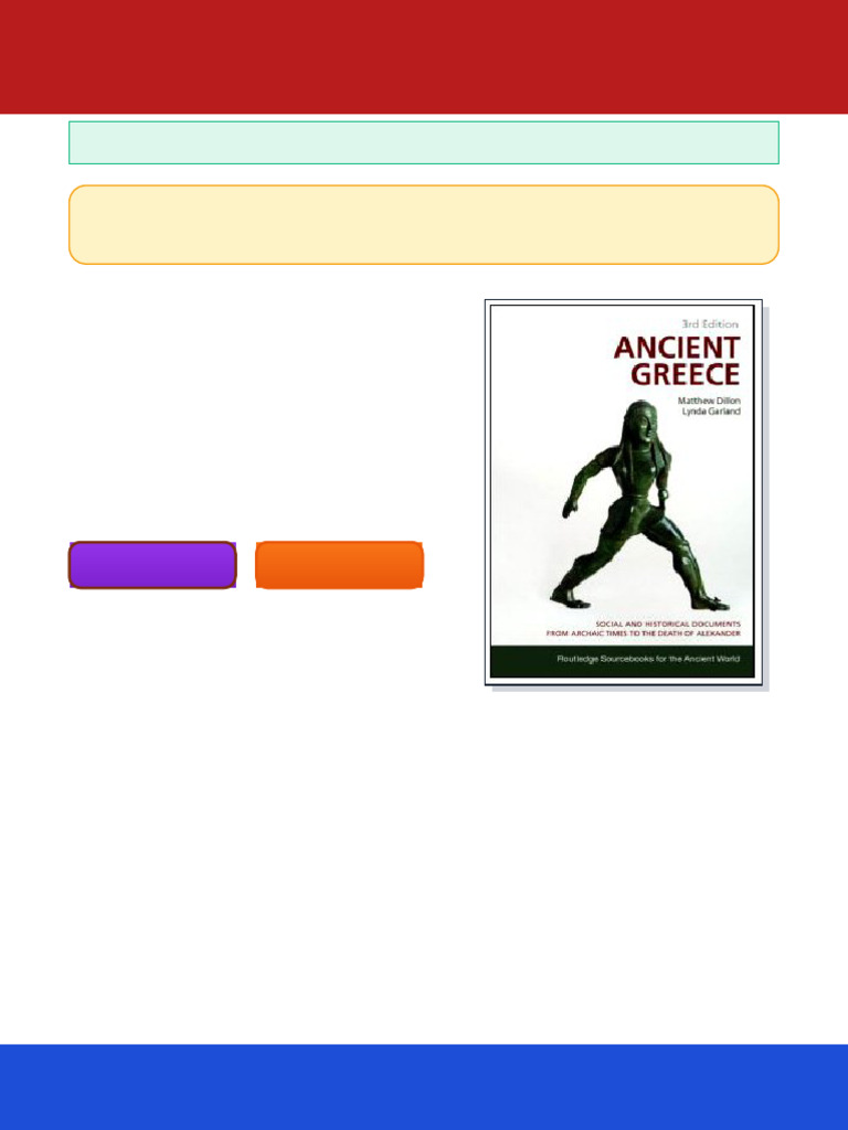 Ancient Greece 3rd Edition Matthew Dillon ebook downloadable instantly ...