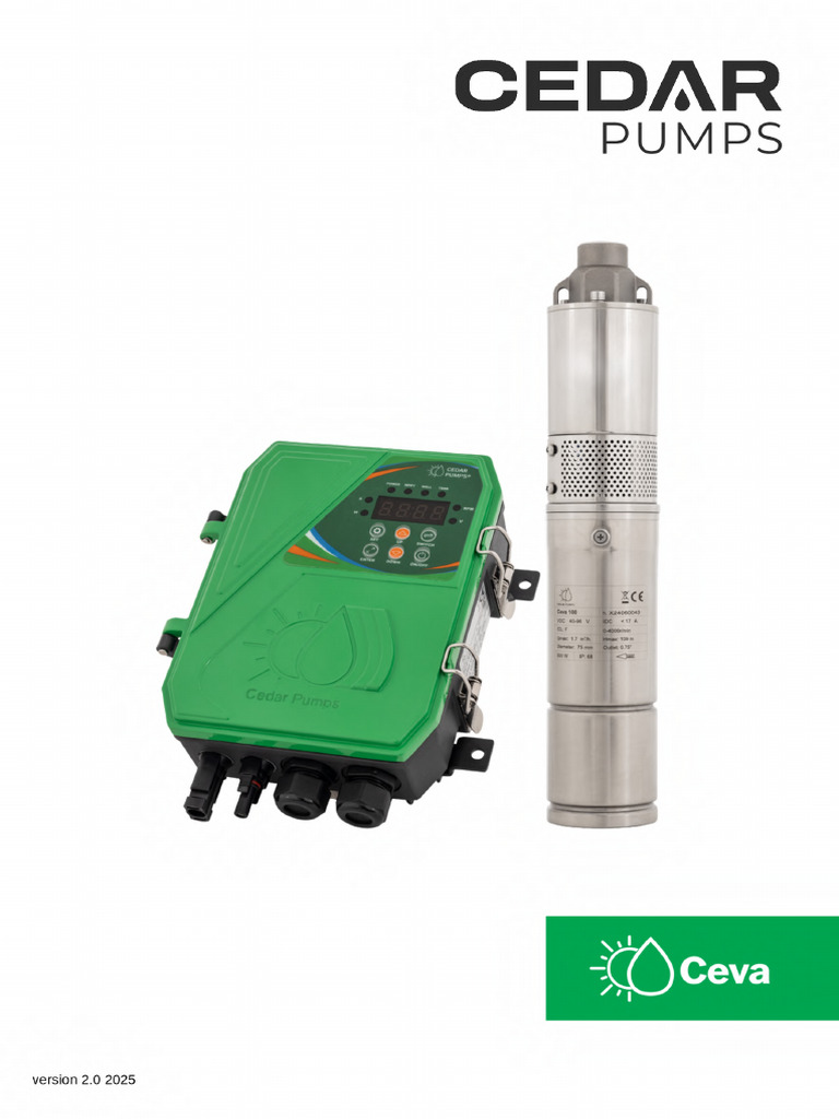 Cedar Pumps Ceva2 Manual v2.1 | PDF