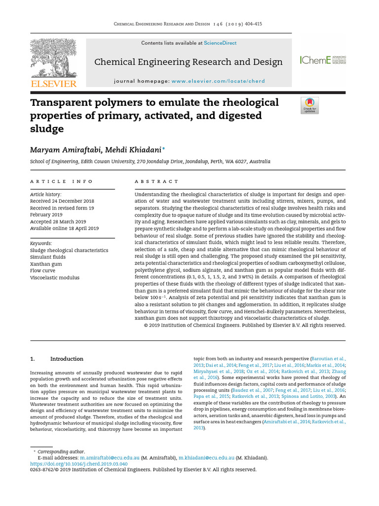 Transparent Polymers To Emulate The Rheological Pro - 2019 - Chemical ...