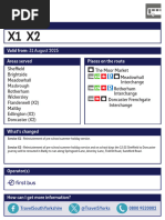 X51/X53 Bus Timetables for Dorset | PDF | Bus Transport | Routes
