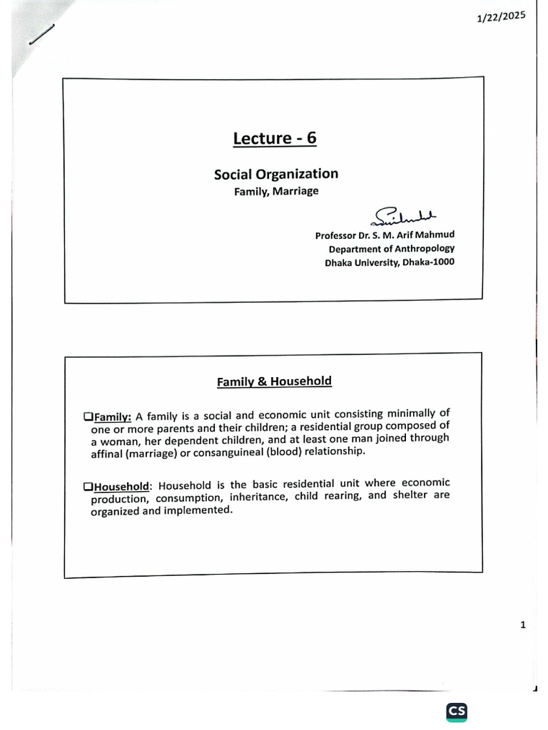 Anthropology Lecture 6 | PDF