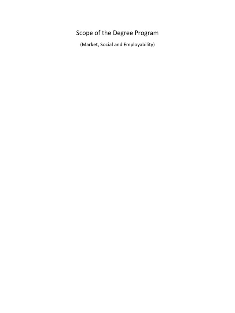 3. Scope of the Degree Program.pdf NEW-3 | PDF | Teachers | College ...