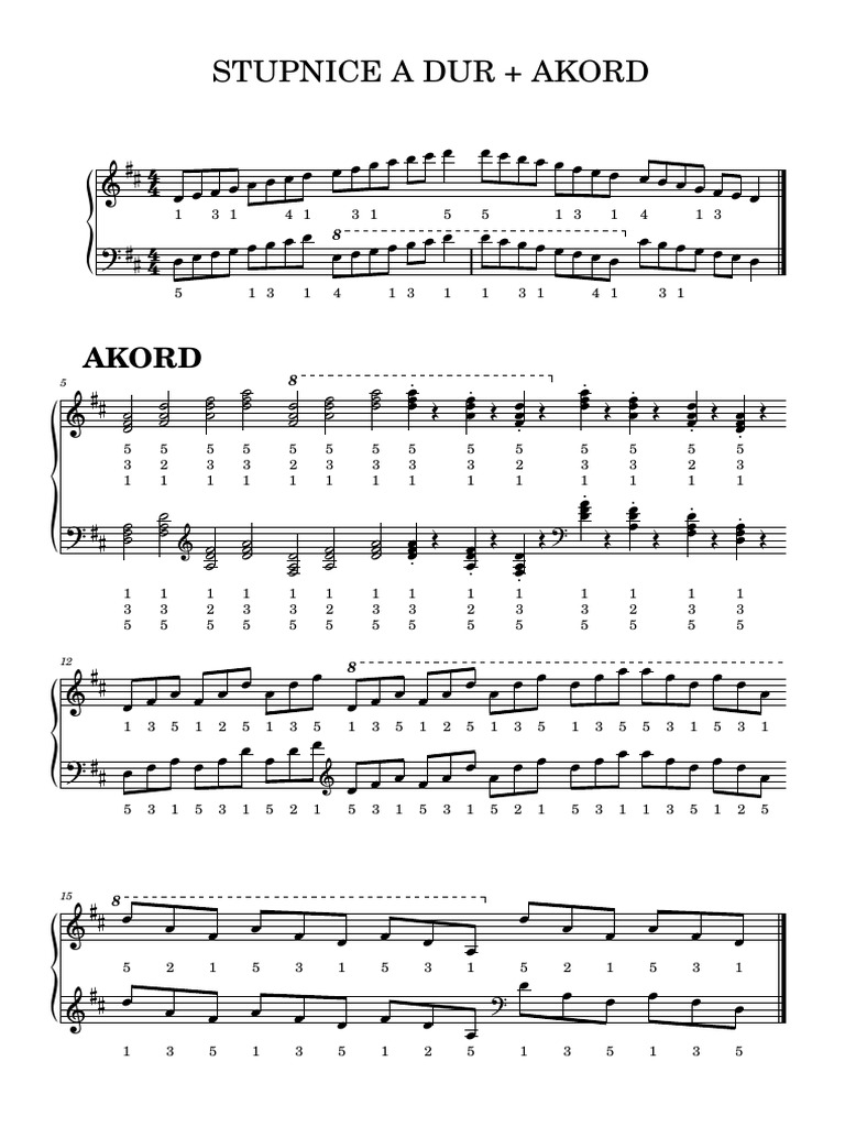D Dur Rovný Pohyb | PDF