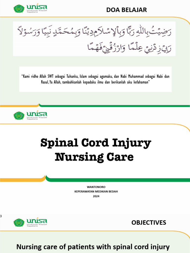 Nursing Care for Spinal Cord Injury | PDF | Spinal Cord Injury ...