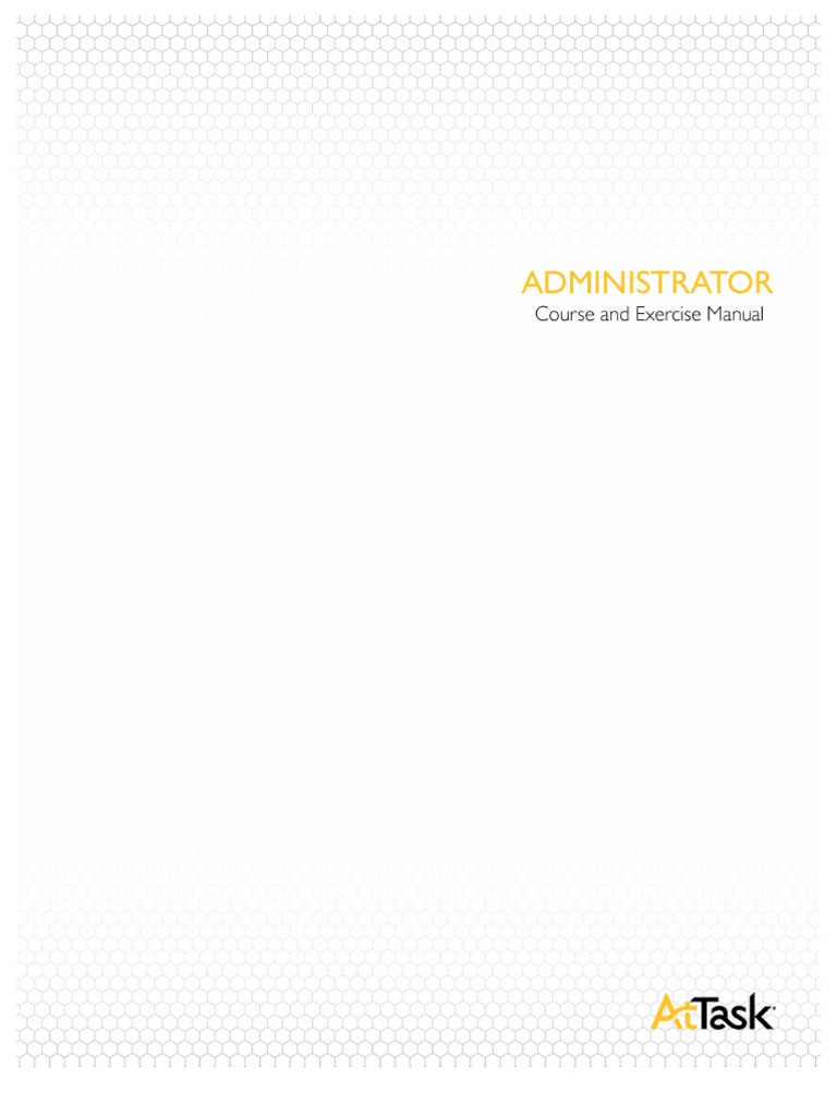 AtTask Administrator Course Book | PDF | Email | Email Address