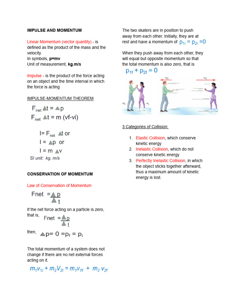 Impulse and Momentum | PDF
