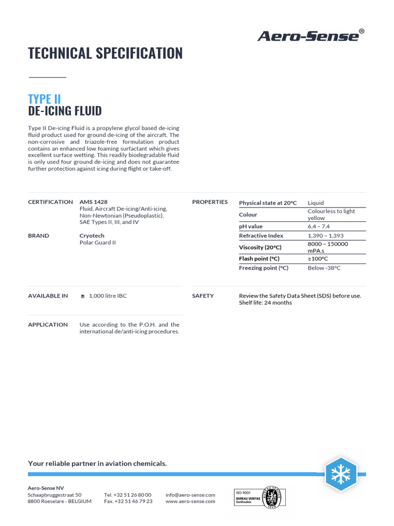 Ts - Type II De-Icing Fluid | PDF