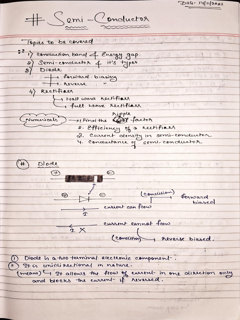 Semi Conductor Full Notes | PDF