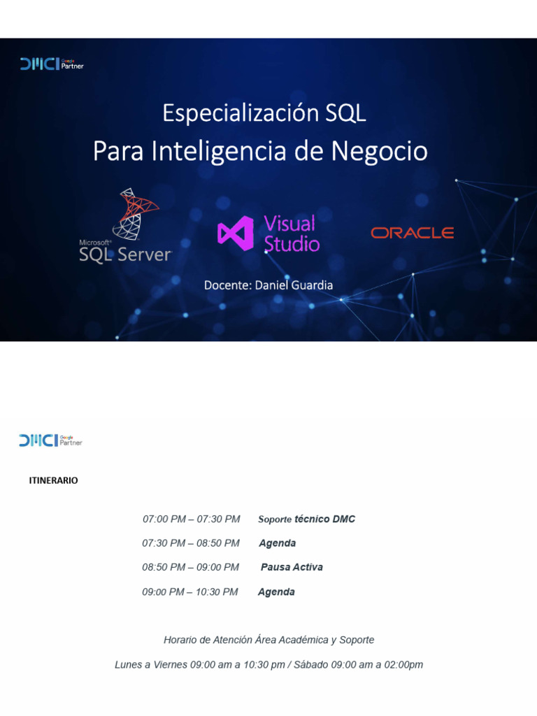 Curso de Especialización en SQL para BI | PDF | Bases de datos | SQL