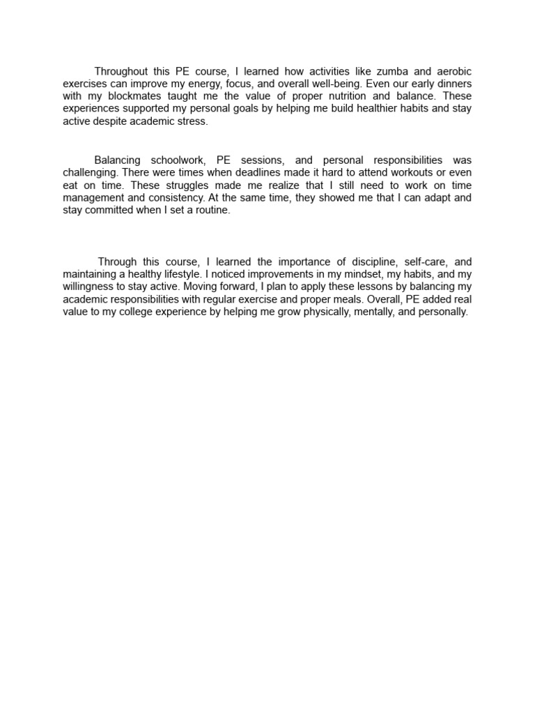 PE Reflection Lucero | PDF