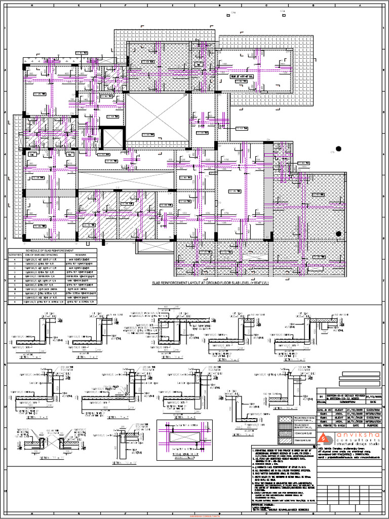 2501-06!04!01-r1_slab Reinf. Layout & Sectional Details at g.f.slab ...