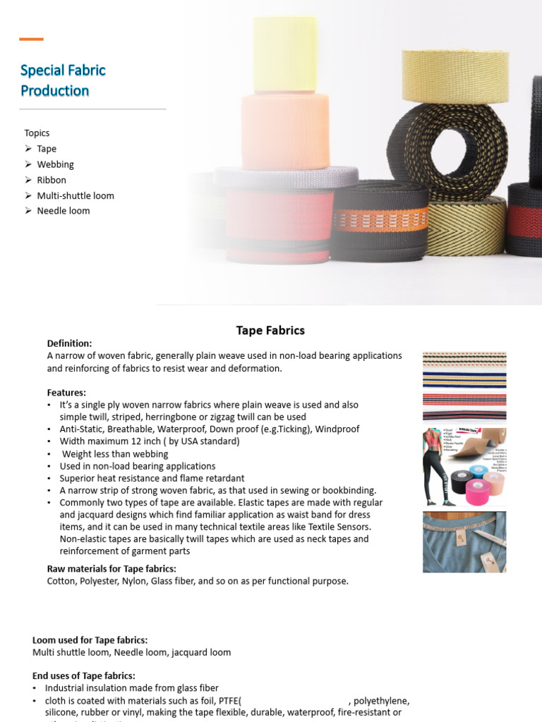 Overview of Tape, Webbing, and Looms | PDF | Loom | Textiles