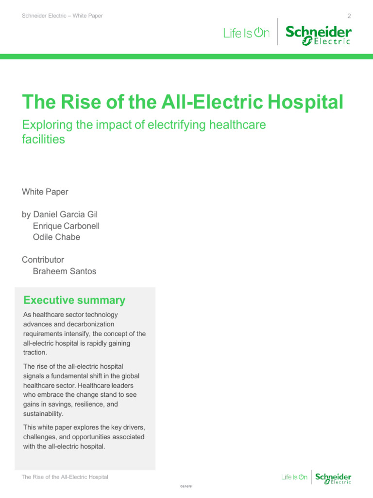 GMA All Electric Hospital Whitepaper | PDF | Climate Change Mitigation ...