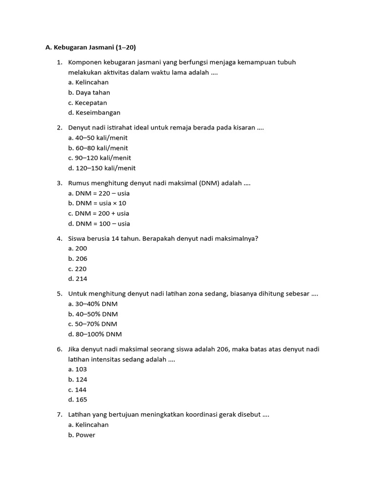 Latihan Soal Kelas 8 Pas Ganjil 2025 | PDF