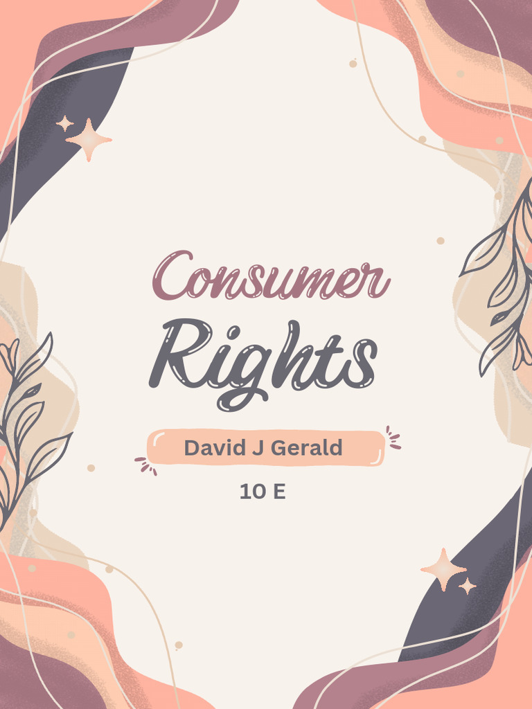 Peach Purple Aesthetic Abstract Portfolio Cover Page A4 Document | PDF