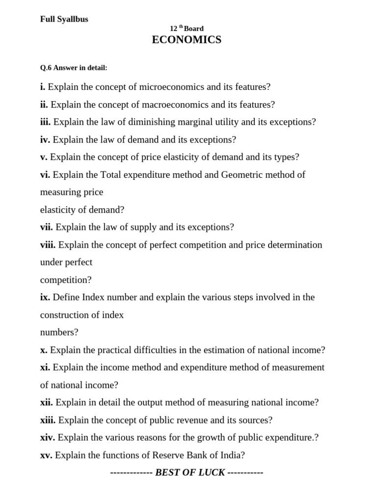 Detail Answer Questions | PDF