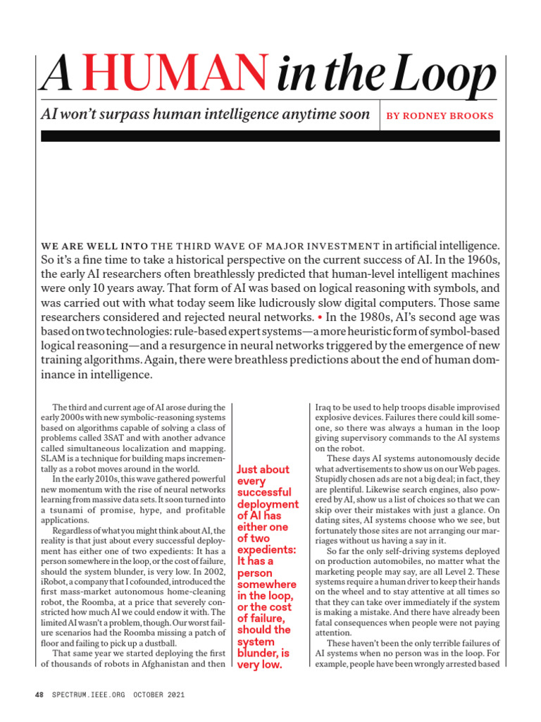 BROOKS_INconvenient Truth_A_Human_in_the_Loop_AI_wont_Surpass_Human ...