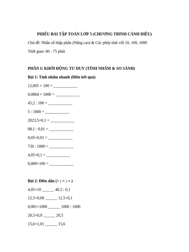 Math Assistant Grade5 No Answers | PDF