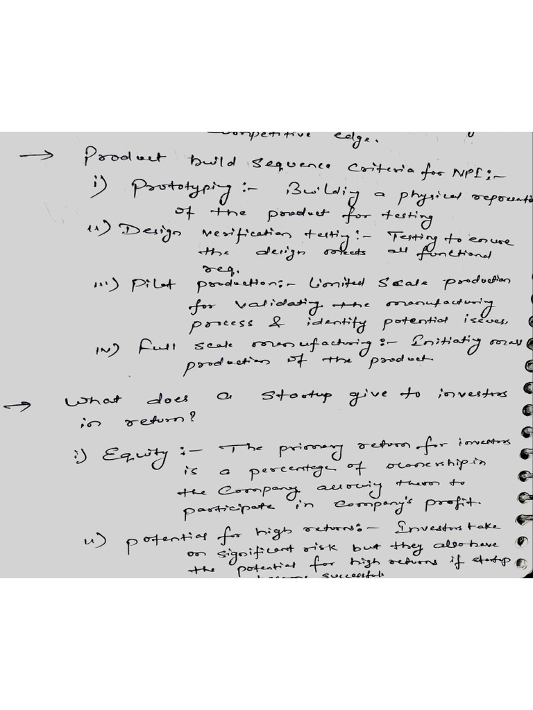 Entrepreneurship Notes | PDF