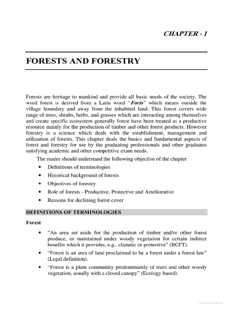 Forest and Forestry | PDF