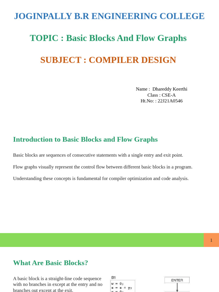 Basic Blocks and Flow Graphs in Compilers | PDF | Combinatorics ...