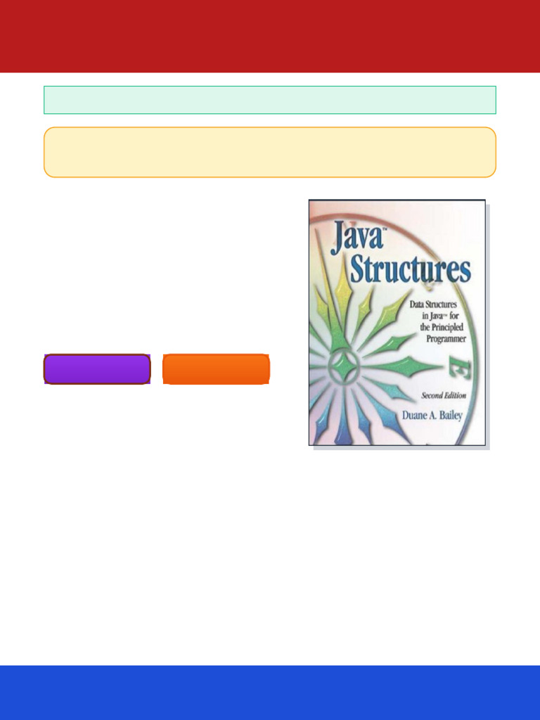 Java Structures Data Structures in Java for the Principled Programmer ...