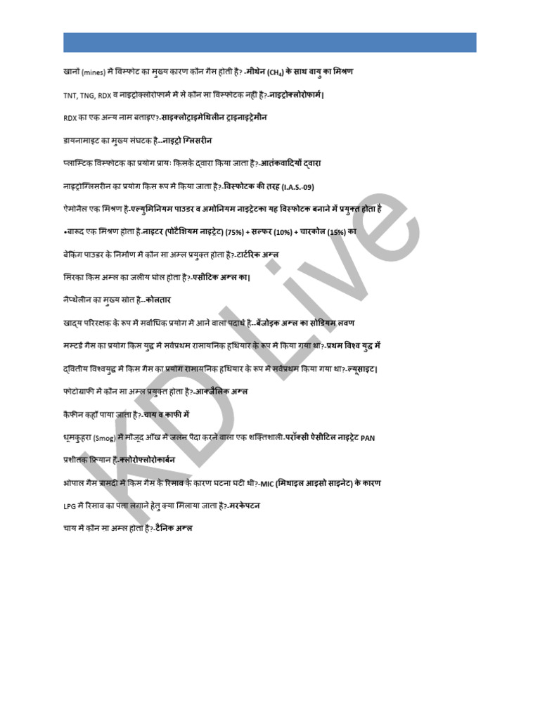 Chemistry One Liners 19 Oct 20201019104324 | PDF