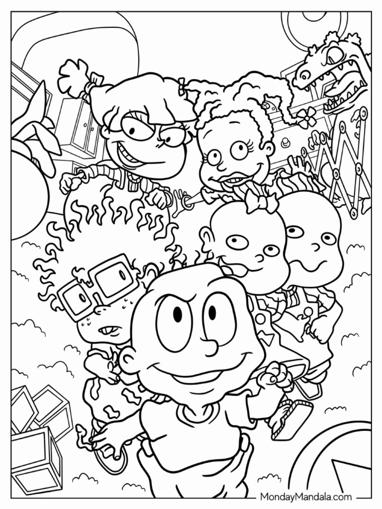 Nickelodeon Rugrats Coloring Sheet | PDF